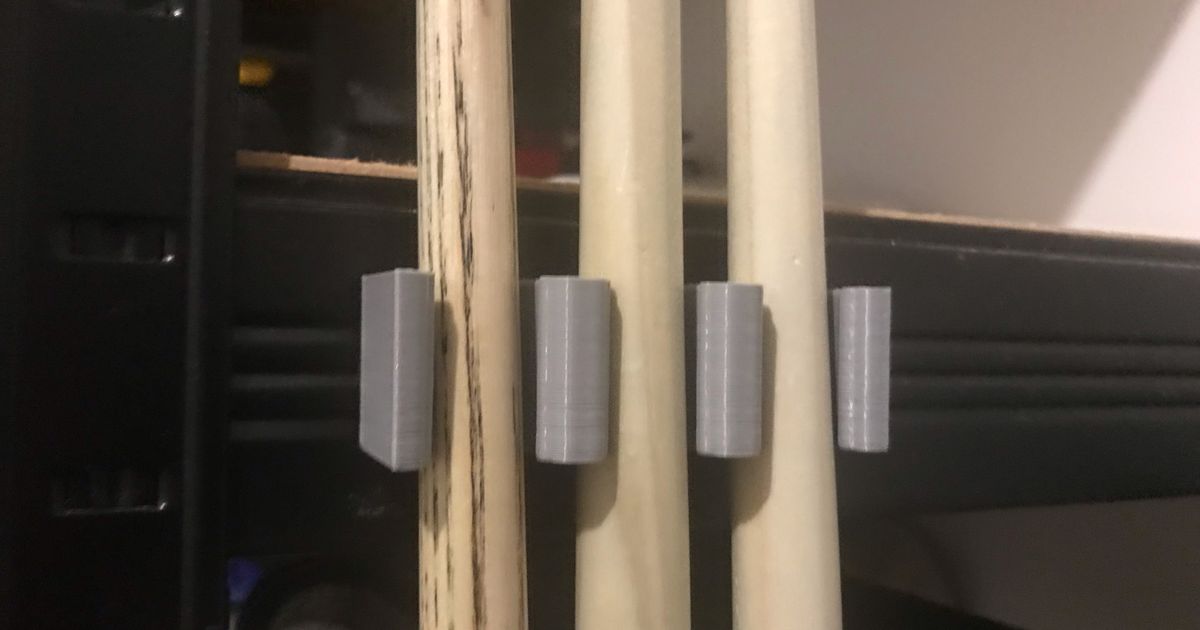 Pool/Snooker Cue Stand (Screwless Wall Mount) by 3DPrintex | Download ...