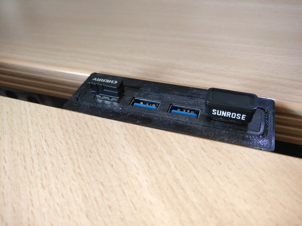 Desk USB hub holder by Tweako | Download free STL model | Printables.com