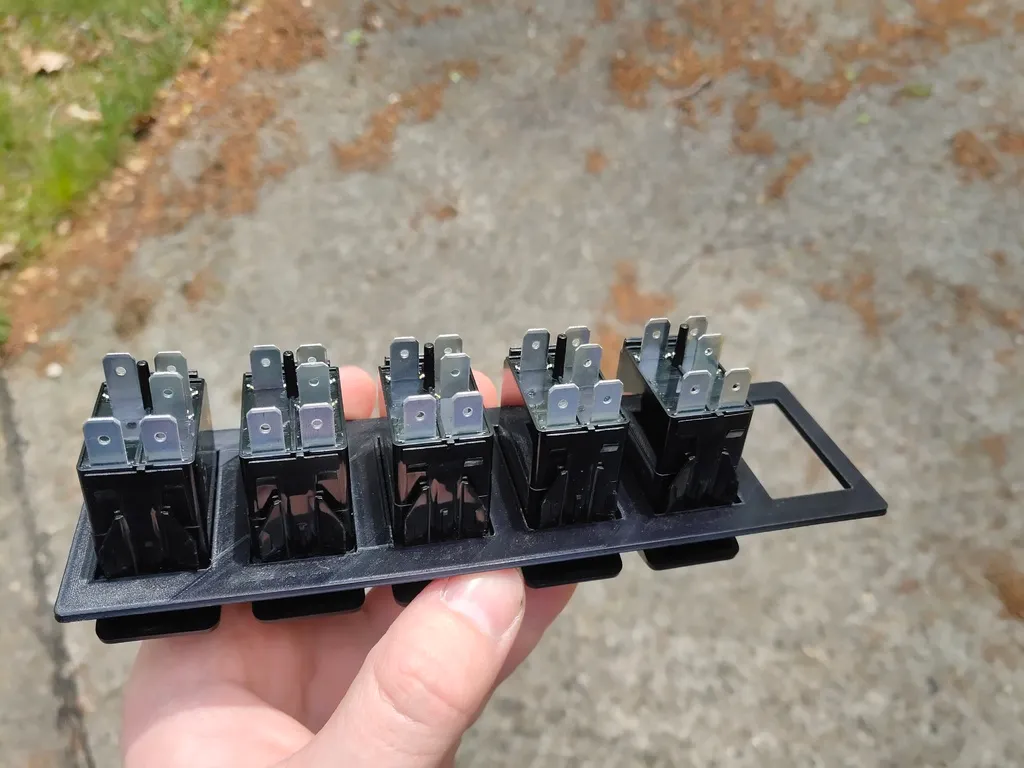 Switch panel for car DIN by Tweako | Download free STL model ...