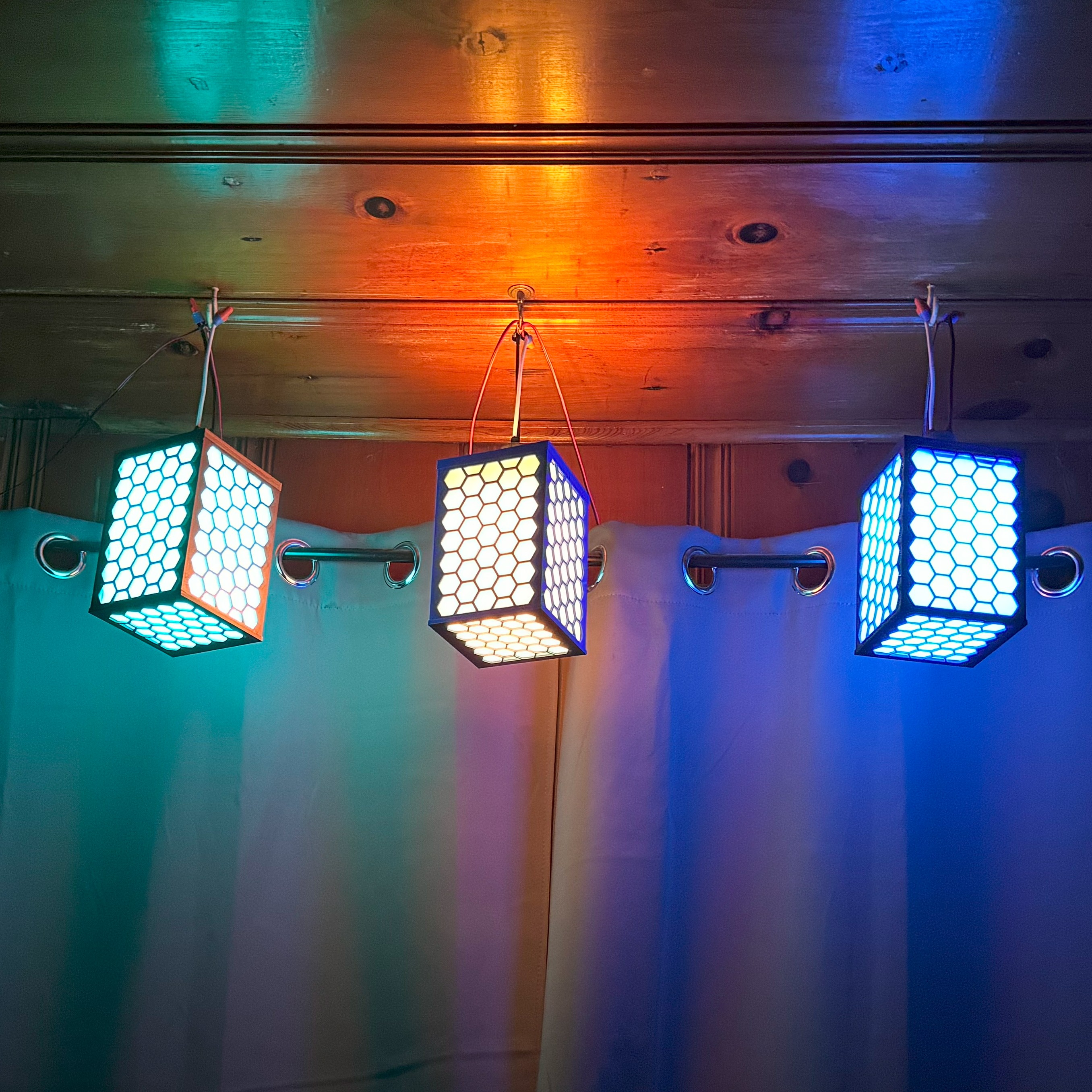 Hanging Base and Internal Frame for Hex Table Lamp by rjm544 | Download ...