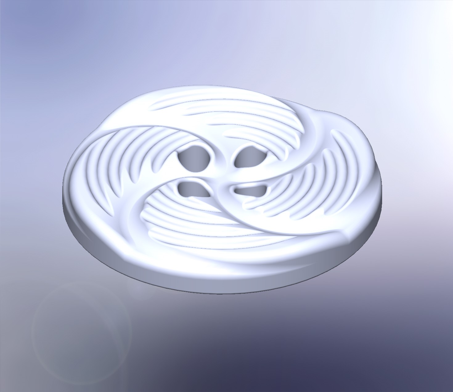 Decorative Button Design by nightfox90 | Download free STL model ...