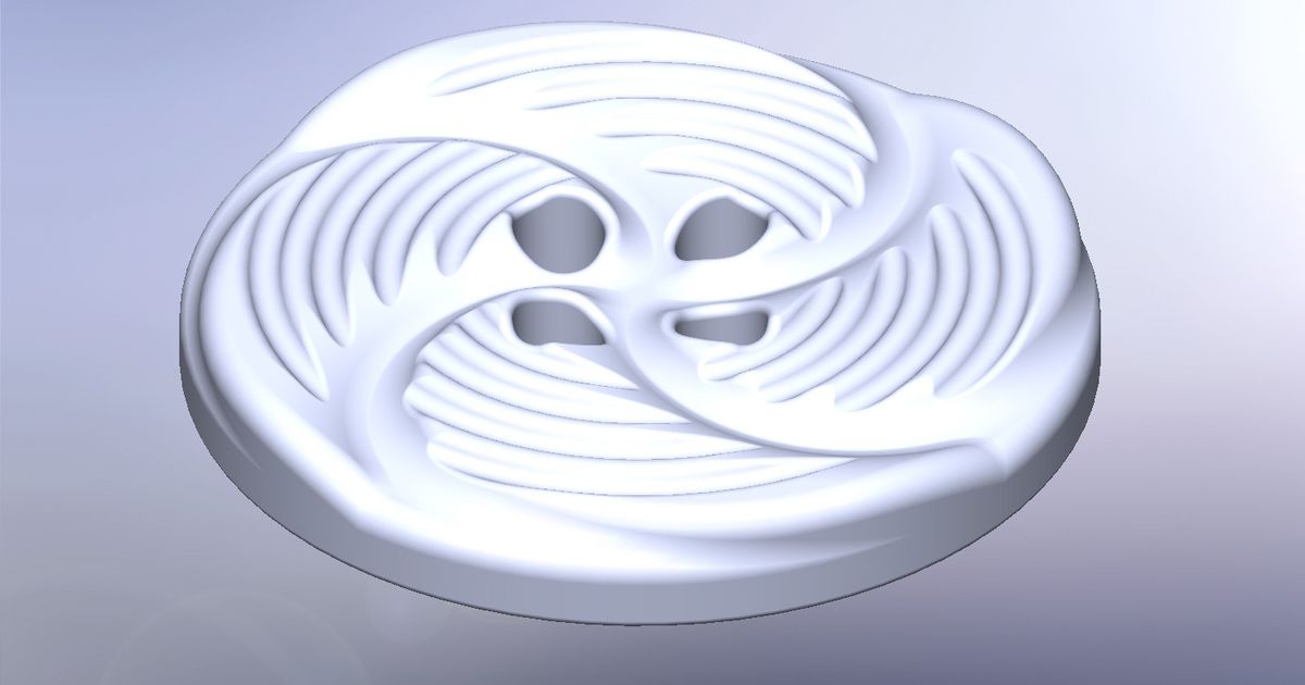 Decorative Button Design by nightfox90 | Download free STL model ...