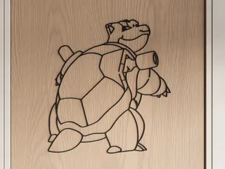 Blastoise Wall Art by Gelo | Download free STL model | Printables.com