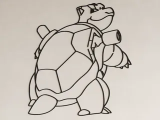 Blastoise Wall Art by Gelo | Download free STL model | Printables.com