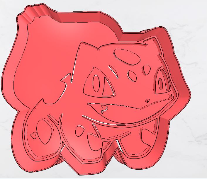 Pokemon bulbosaur cookie cutter by Jiří Šimůnek | Download free STL ...