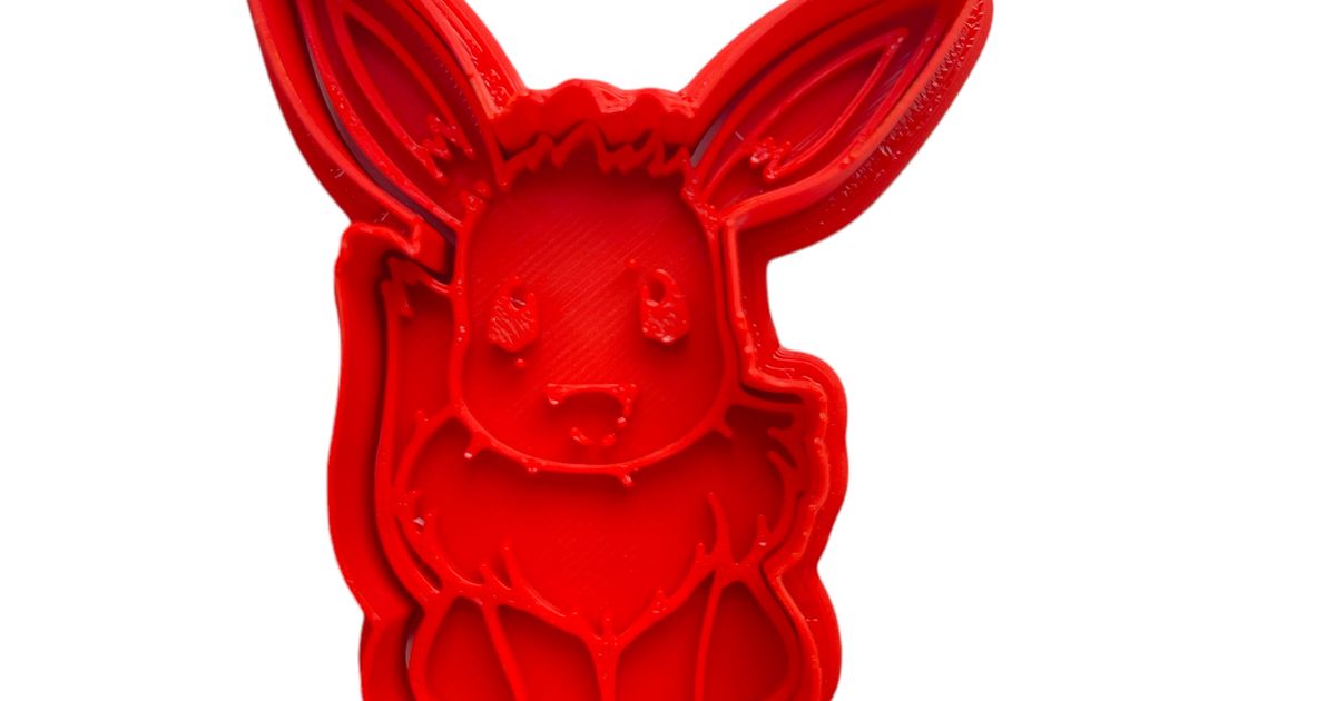 Pokemon Eve cookie cutter by Jiří Šimůnek | Download free STL model ...