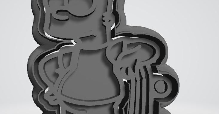 Bart Simpson cookie cutter by Jiří Šimůnek | Download free STL model ...