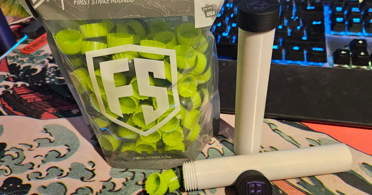 First Strike Round Tube (10 rounds) by KnoppersDE | Download free STL model | Printables.com