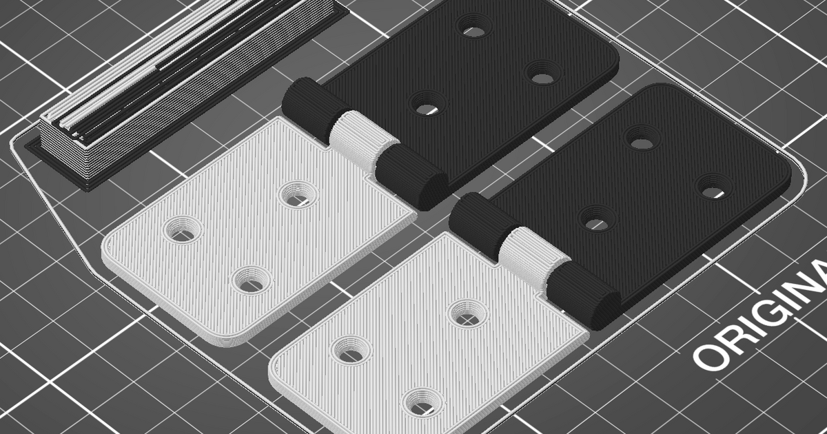 2 Color Small Hinge by Beezlee | Download free STL model | Printables.com
