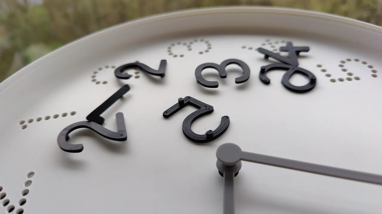 Ikea TROMMA clock numbers by juanmacuevas | Download free STL model ...