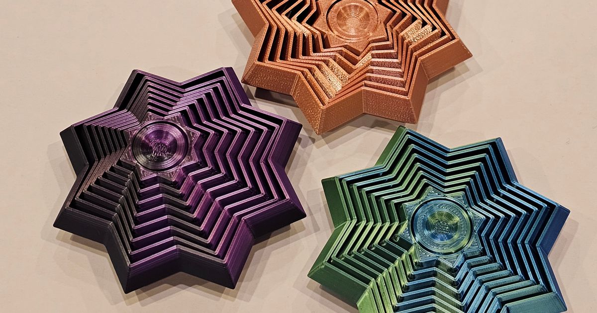 Star Flex Fidget Spinner by Drago | Download free STL model ...