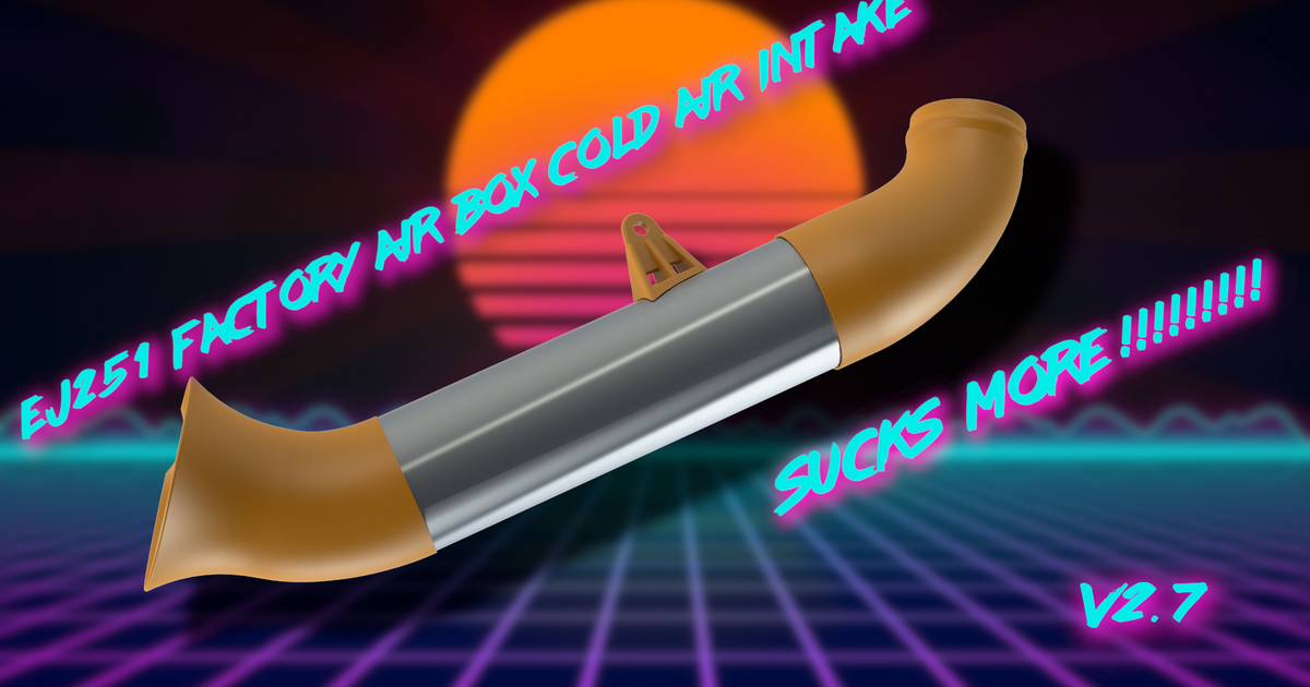 EJ251 Fender Cold Air Intake (Factory Air box) V2.7 von Fredrick Freightner | Kostenloses STL ...