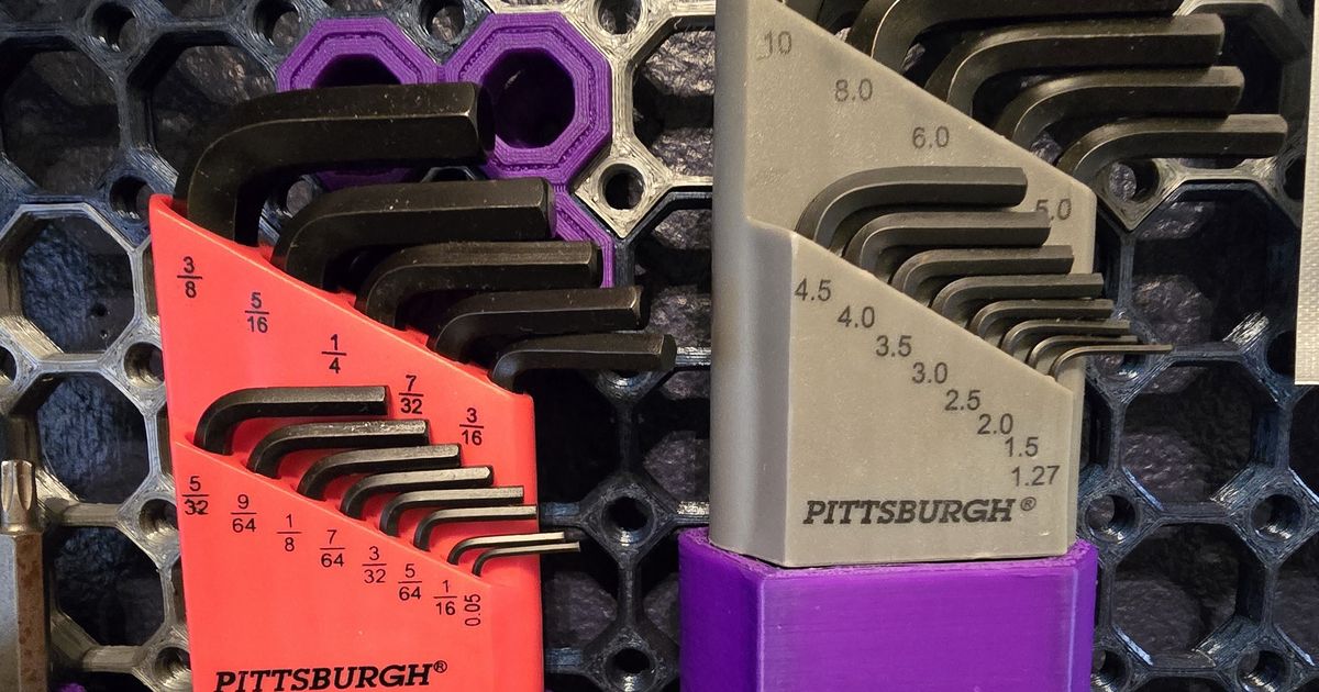 Multiboard Pittsburgh Allen Key Set Holder por J3D_Designs | Descargar ...