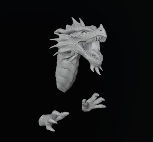 red dragon statue by craft studio | Download free STL model ...