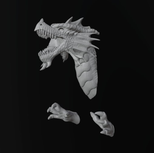 red dragon statue by craft studio | Download free STL model ...
