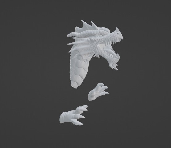 red dragon statue by craft studio | Download free STL model ...