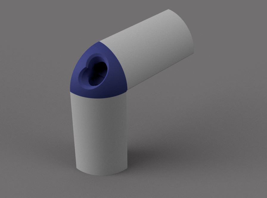 90 degree Angle Corner Connector for Alu_Profile 2020 One Side Rounded ...