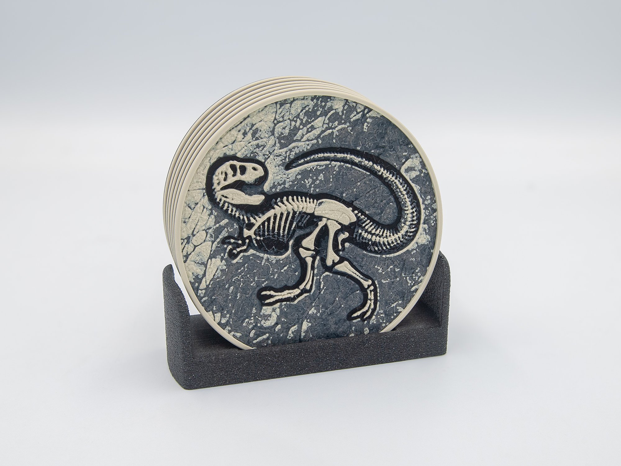Dinosaur Fossil Coasters by Bamingo Design | Printables Store