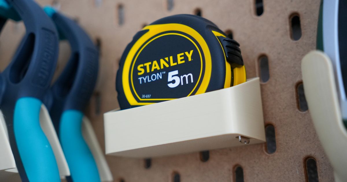 Ikea Skadis Tape Measure Holder by Phil1995 | Download free STL model ...