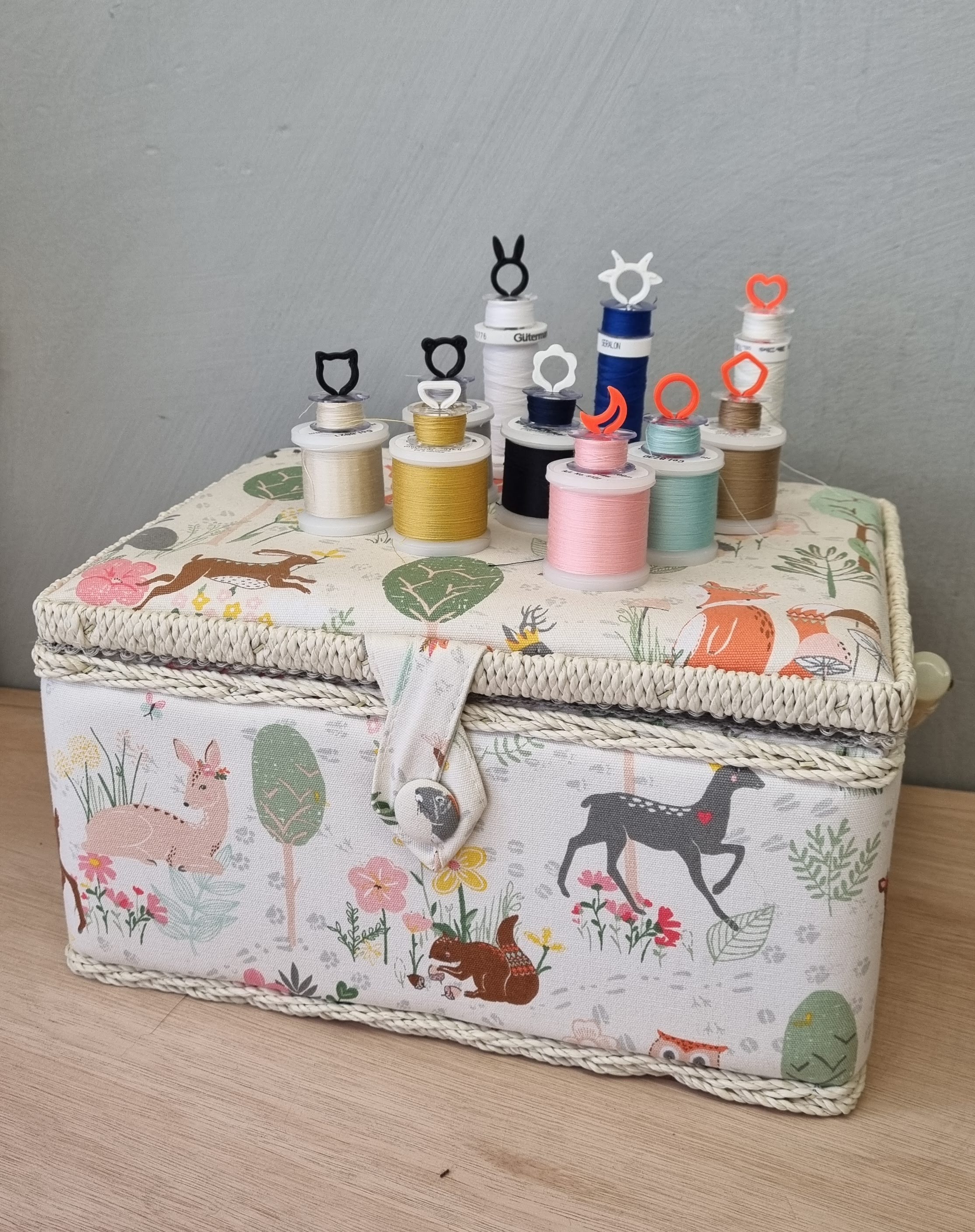 Spool & bobbin holder for convenient thread matched storage by LEN ...