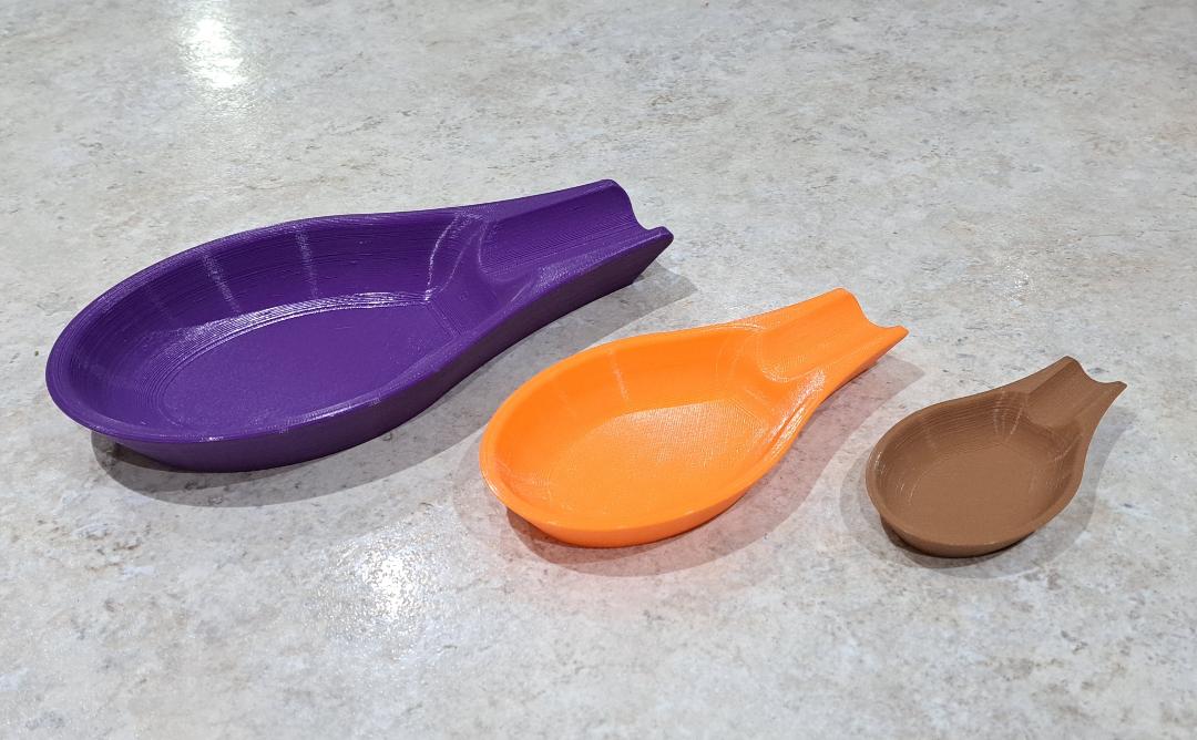 Spoon Rest Set (Teaspoon, Table Spoon & Cooking Spoon) by SD-3D ...