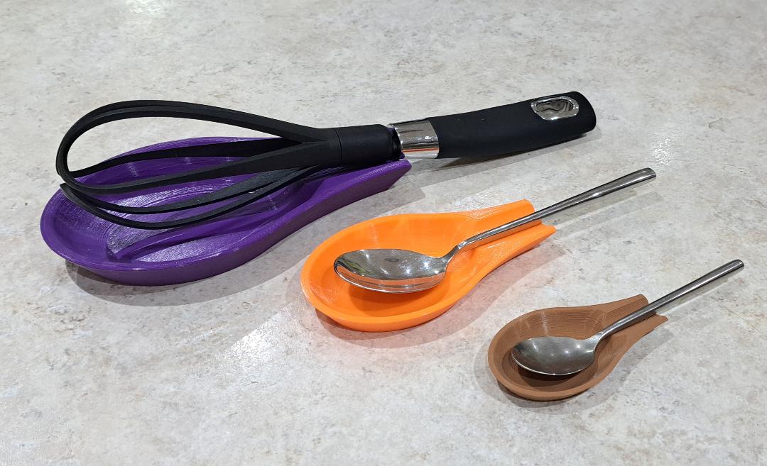 Spoon Rest Set (Teaspoon, Table Spoon & Cooking Spoon) by SD-3D ...