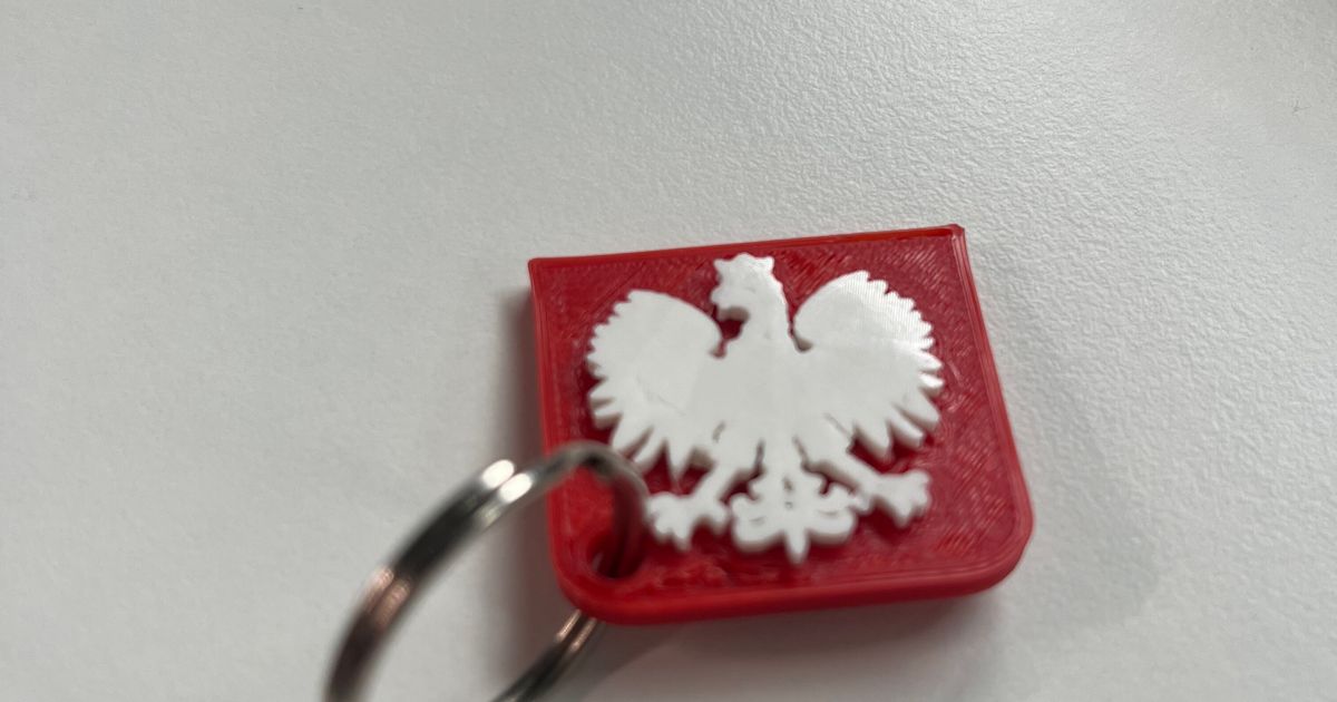 Polish Eagle Keychain by Suppe12 | Download free STL model | Printables.com