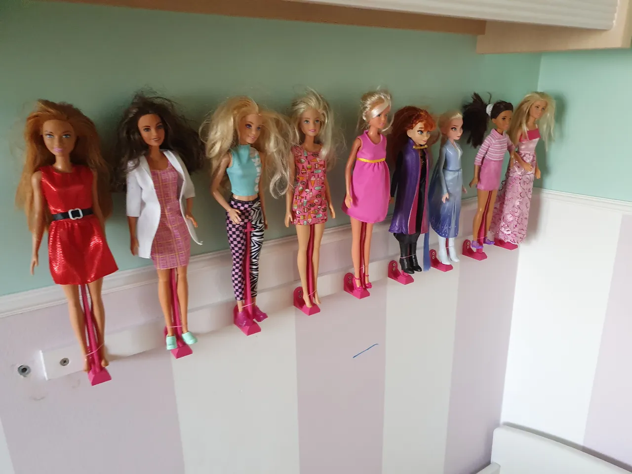 Barbie Doll Wall Stand by Sqra | Download free STL model | Printables.com