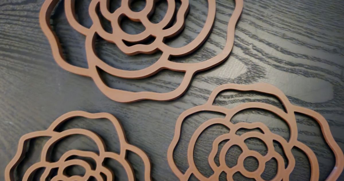 Flower Coaster by Ruben | Download free STL model | Printables.com
