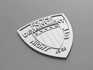 Cyberpunk 2077 police badge by DiPT | Download free STL model ...