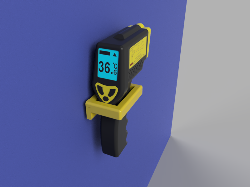 Infrared Thermometer Magnetic Holder by jimerb | Download free STL ...