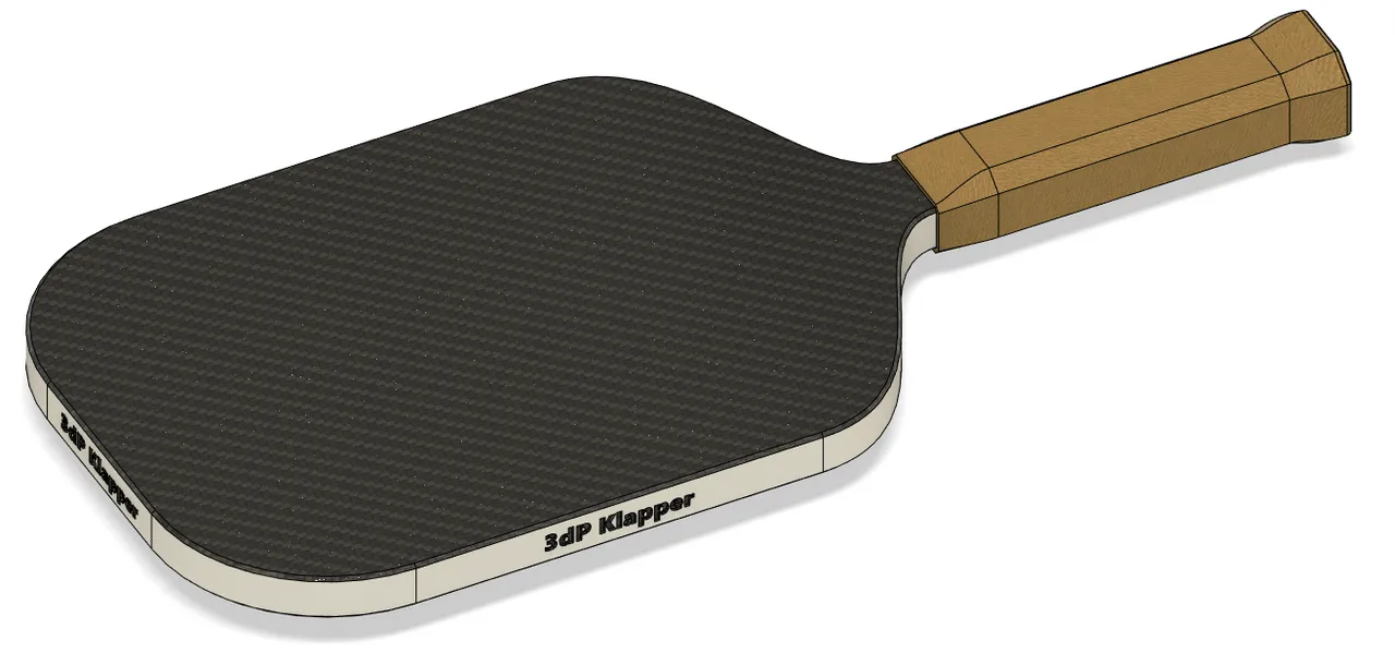 Better Printed Pickleball Paddle - "Revolve 3P" - v4 by Long | Download ...