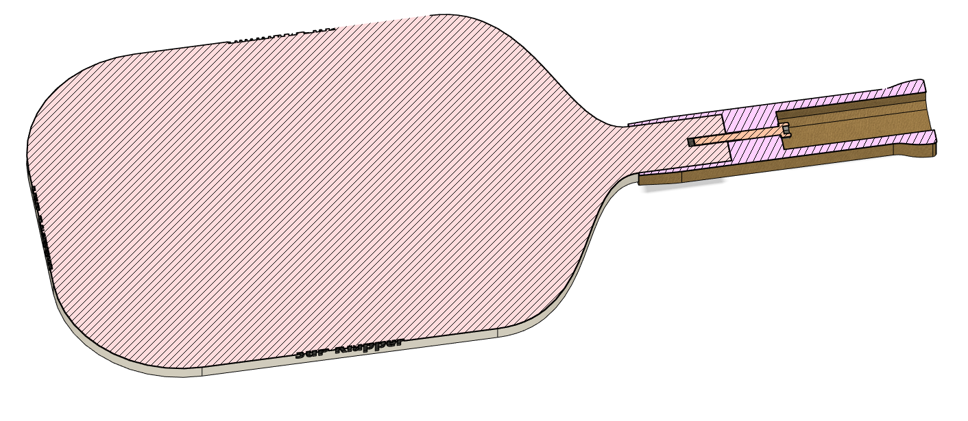 Pickleball Paddle "3dP Klapper" Full Size by Long | Download free STL ...