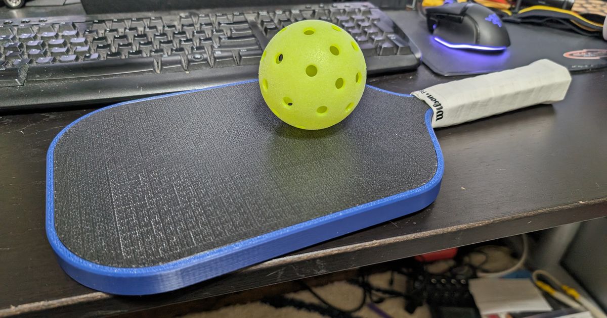 Pickleball Paddle "Klapper 3P" Full Size by Long | Download free STL ...