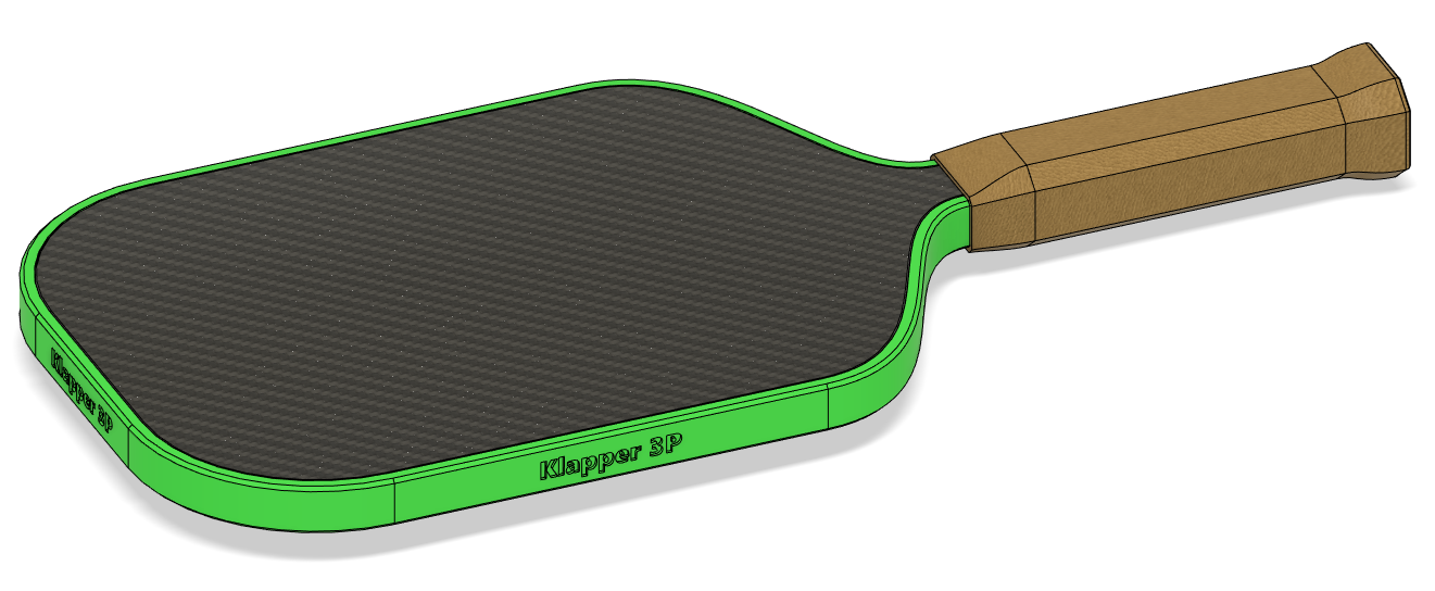 Better Printed Pickleball Paddle - "Klapper 3P" par Long | Téléchargez ...