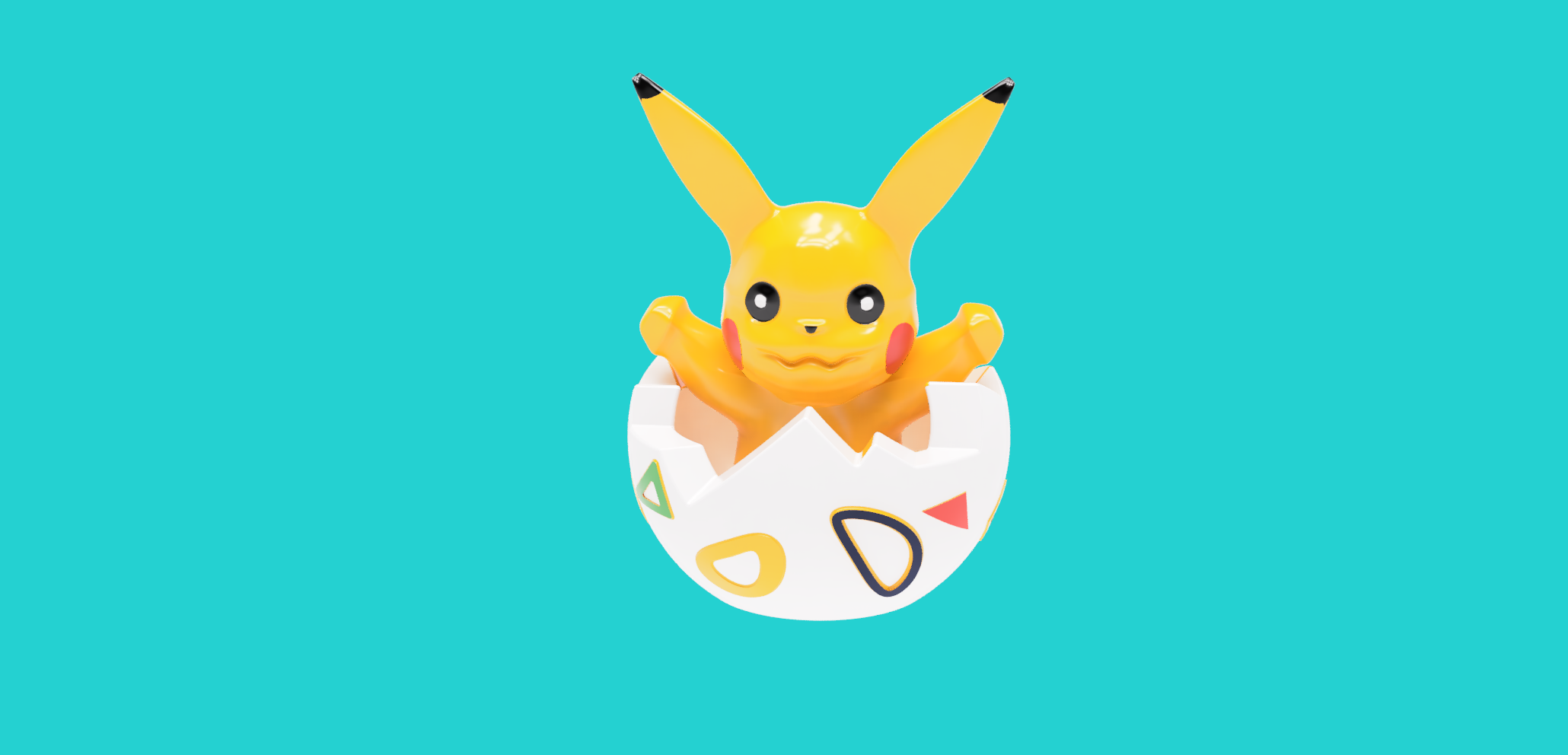 Happy Easter Pikachu by Tortel3D | Download free STL model | Printables.com