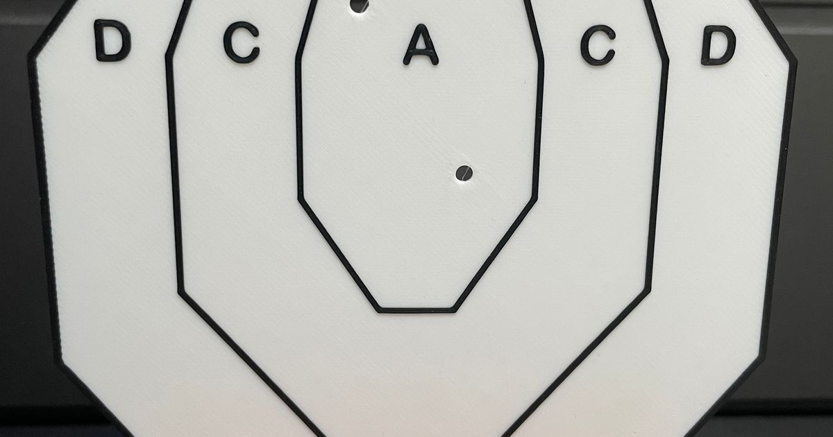 IPSC Target with spring por Armys2hunt | Descargar modelo STL gratuito ...