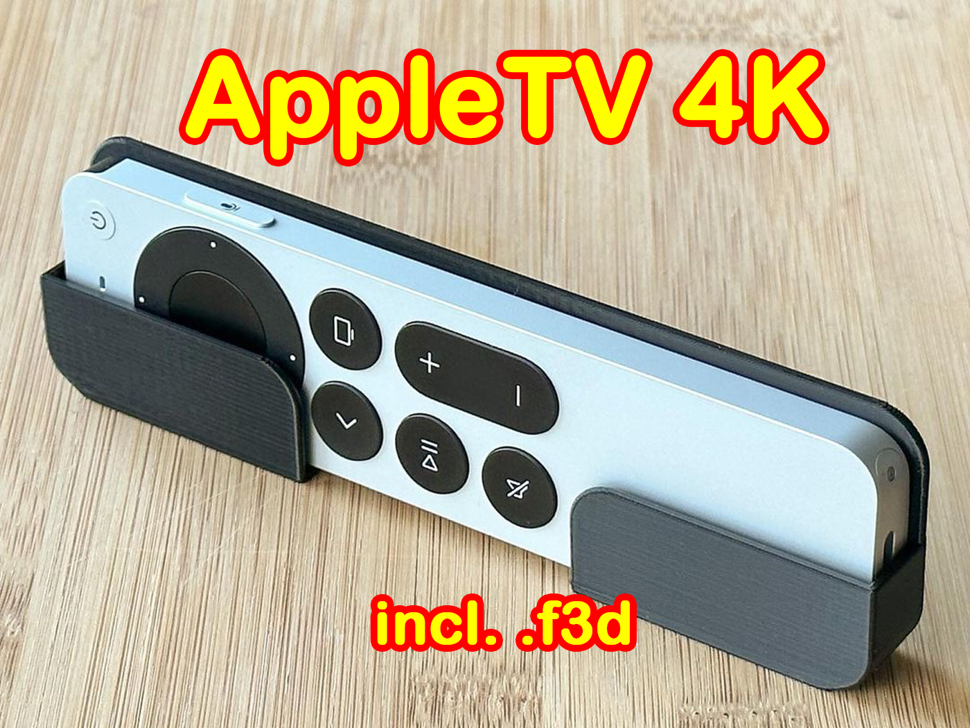 AppleTV 4K Gen3 remote holder by Roland | Download free STL model ...