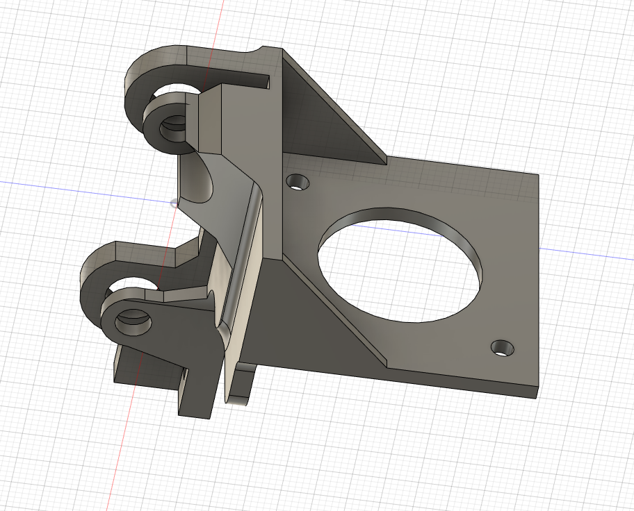ender 3 V2 direct drive BMG extruder stock hotend mount. par frindou ...
