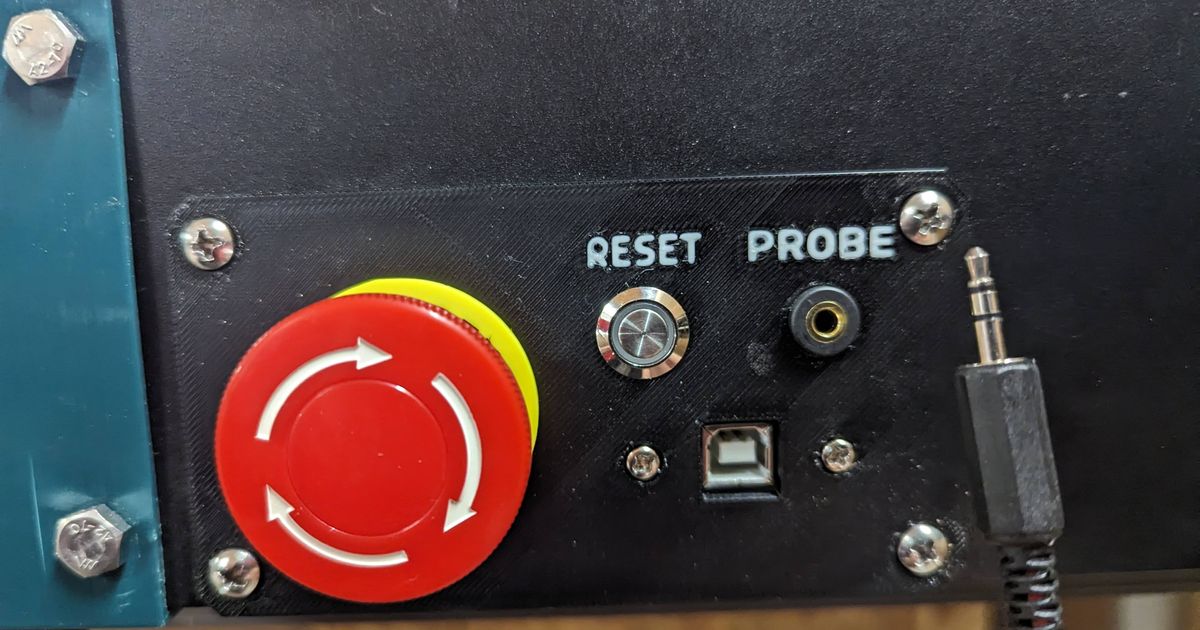 RS-CNC Button Plate with Probe Jack by Chubby Knot | Download free STL ...