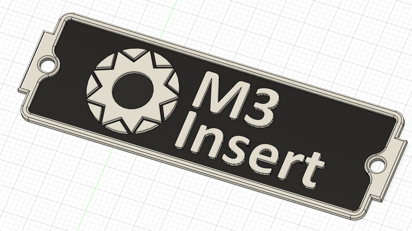 Gridfinity Bin Labels Threaded Insert M2.5, M3, M4, M5, M6, M8, M10, M12, M14, M16, M18, M20 by ...
