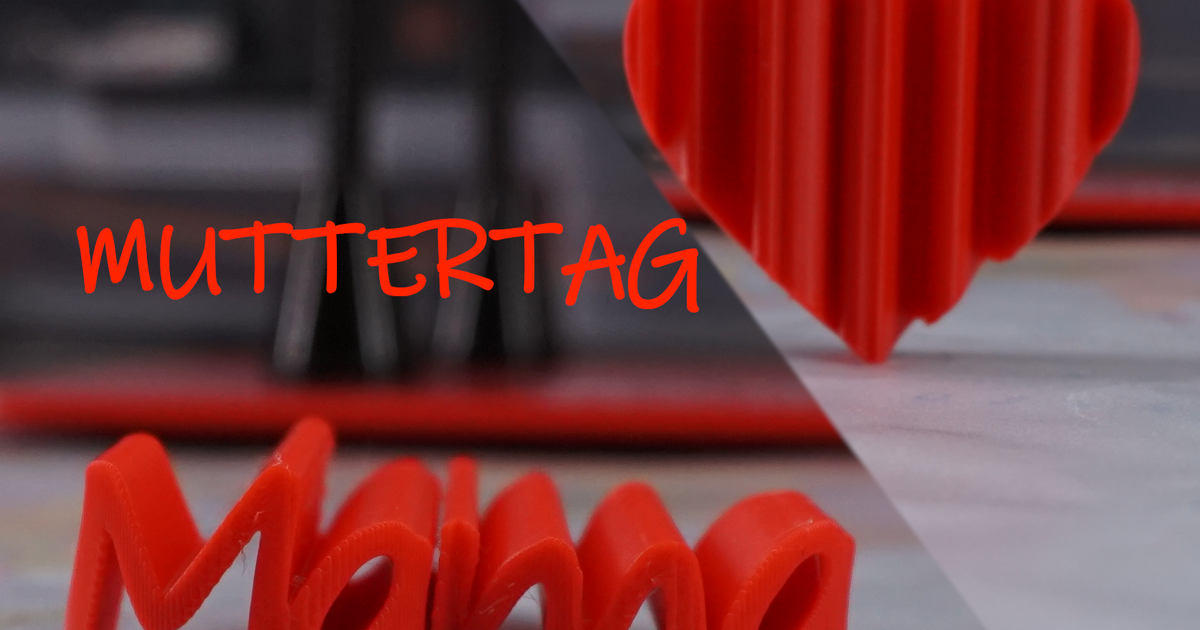 Muttertag Herz Mama by How To Homemade | Download free STL model ...