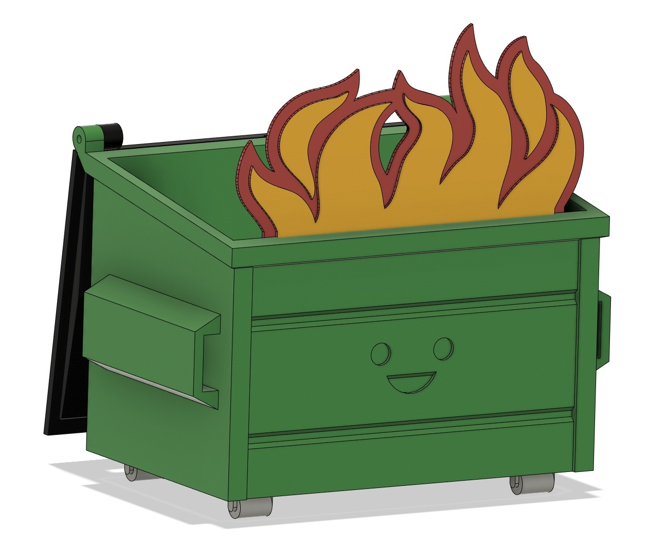 Dumpster Fire (Little Dumpy) by Kavelry3D | Download free STL model ...