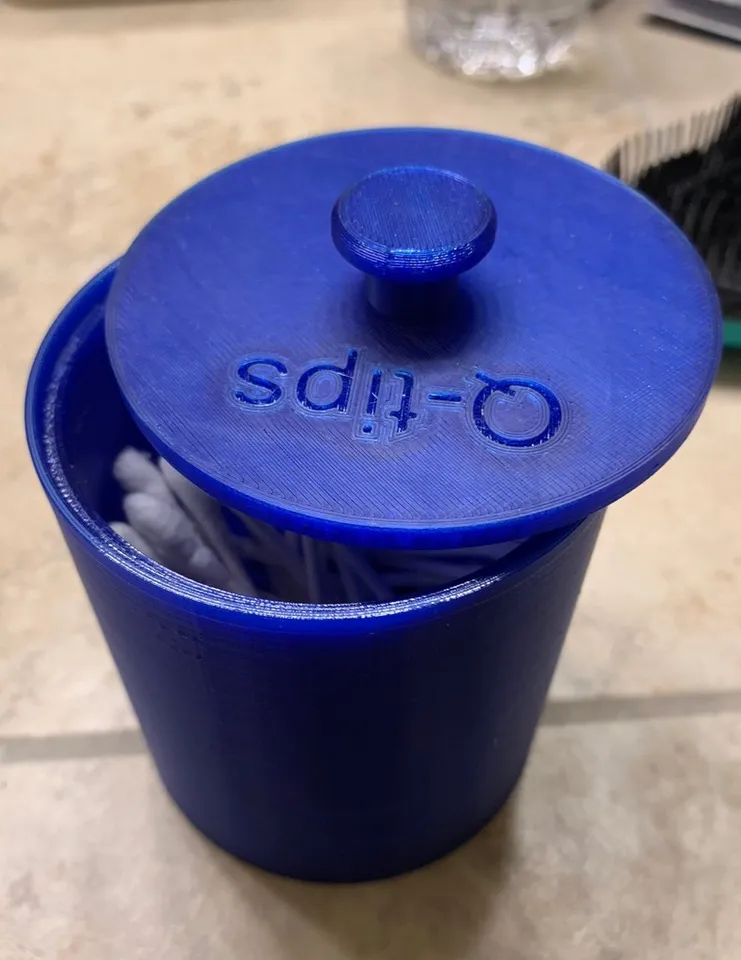 Q-tip container by motocoder | Download free STL model | Printables.com