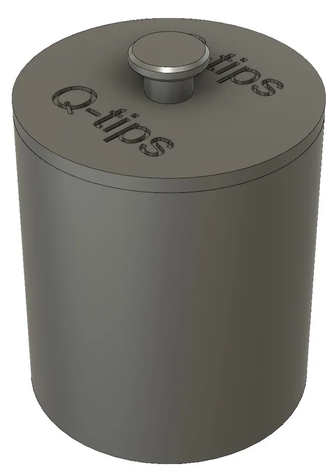 Q-tip container by motocoder | Download free STL model | Printables.com