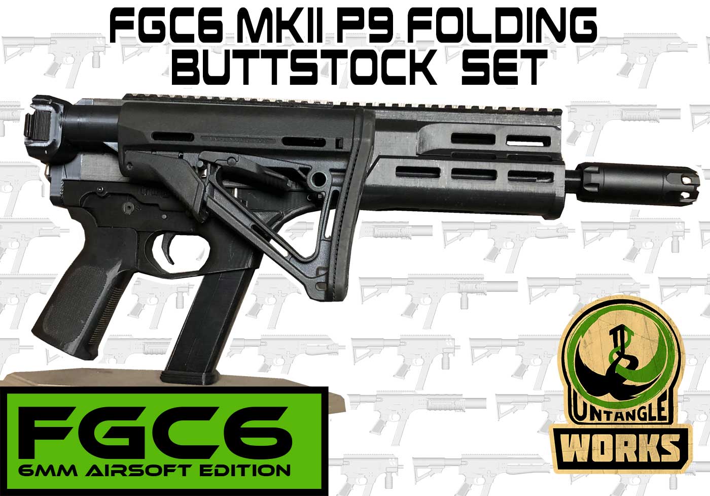 FGC-6 MKII: Partisan 9 folding stock and AR buffer tube ver by ...