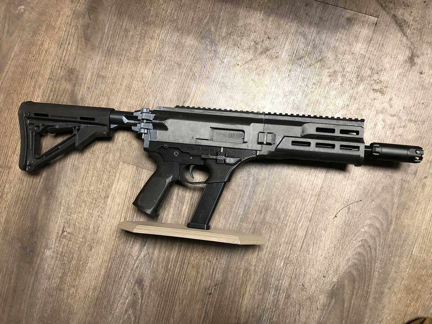 FGC-6 MKII: Partisan 9 folding stock and AR buffer tube ver by ...