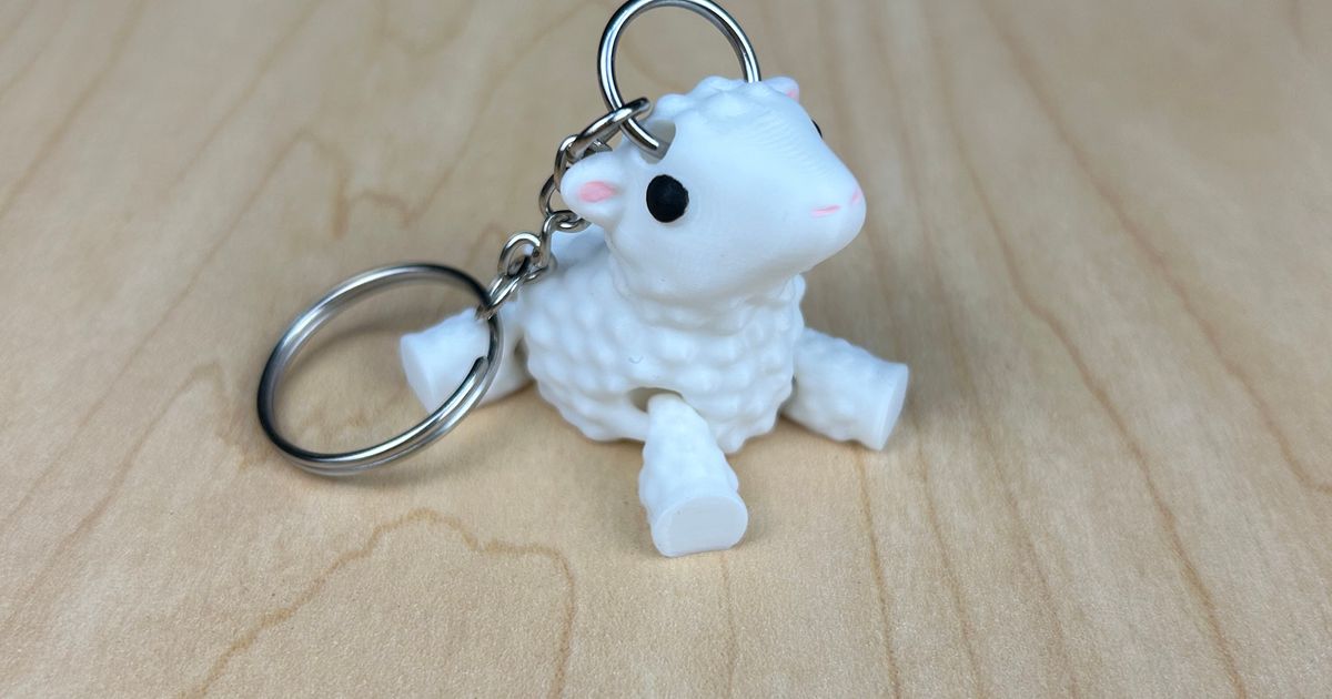 Sheep Fidget Keychain by Built_Over_Bot | Printables Store