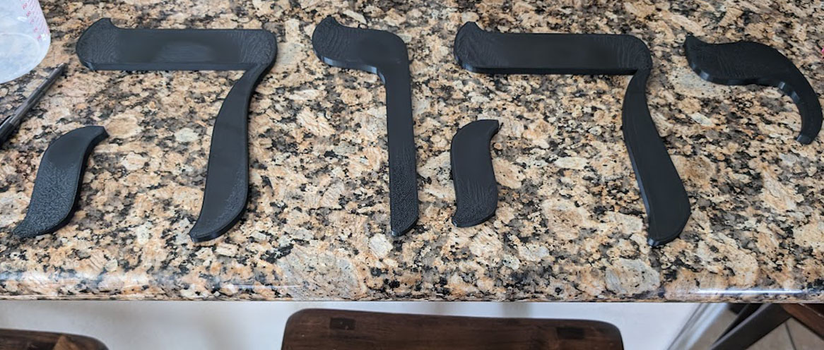 YHWH in Hebrew - Wall Art by mwest3 | Download free STL model ...