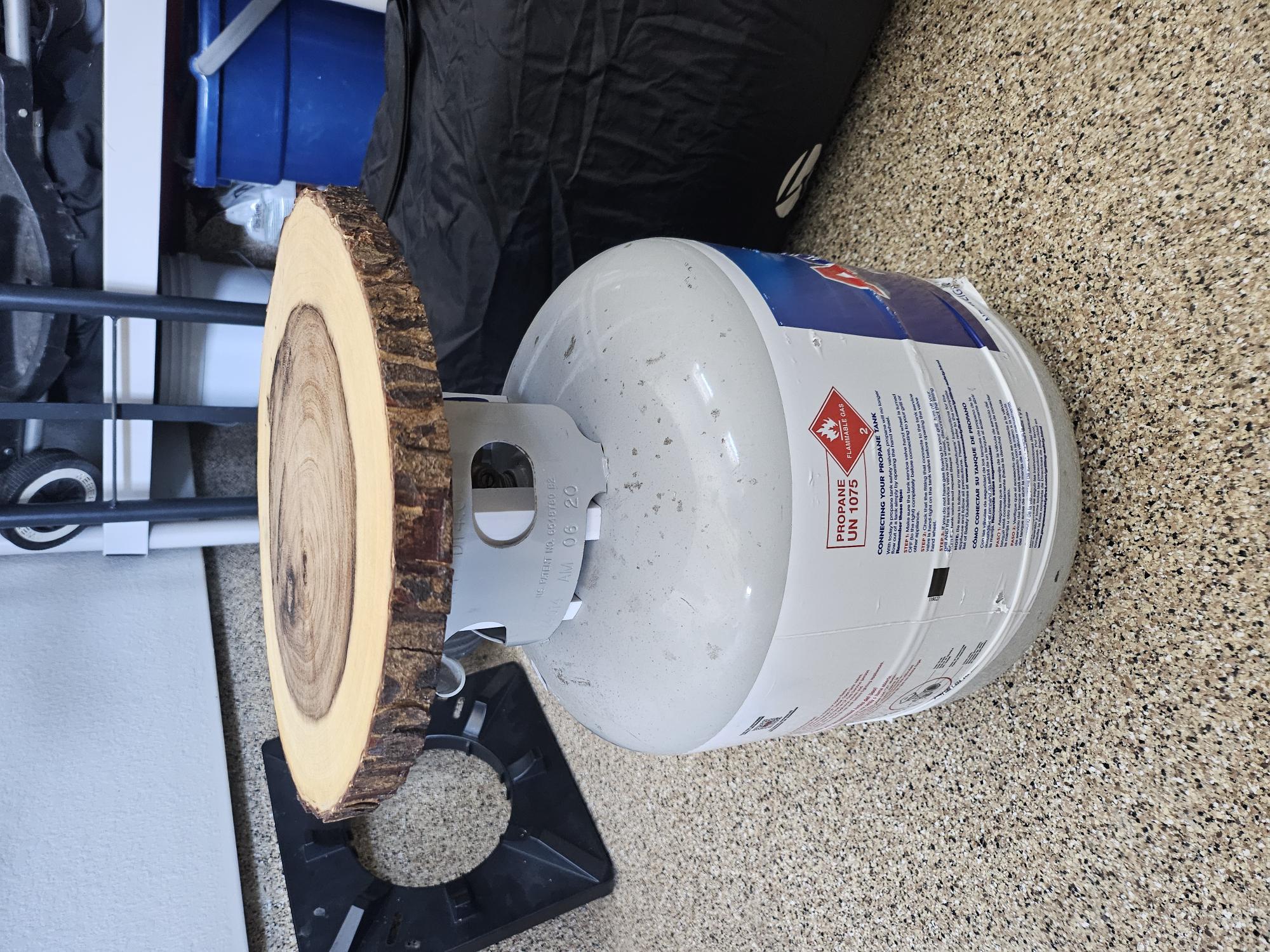 Propane Tank Table Mount by mhparsons | Download free STL model ...